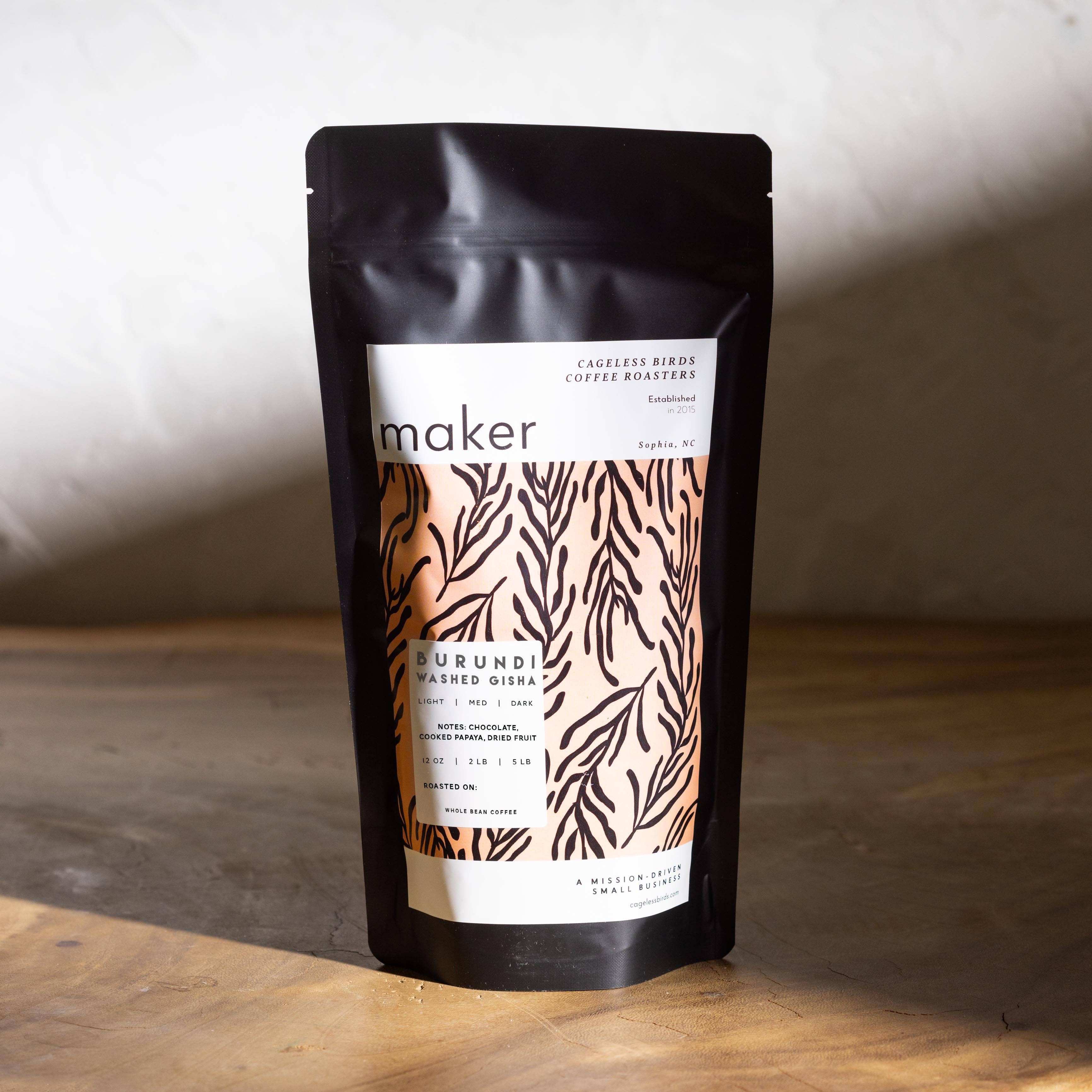 Burundi Tangora · Medium-bodied – Cageless Birds